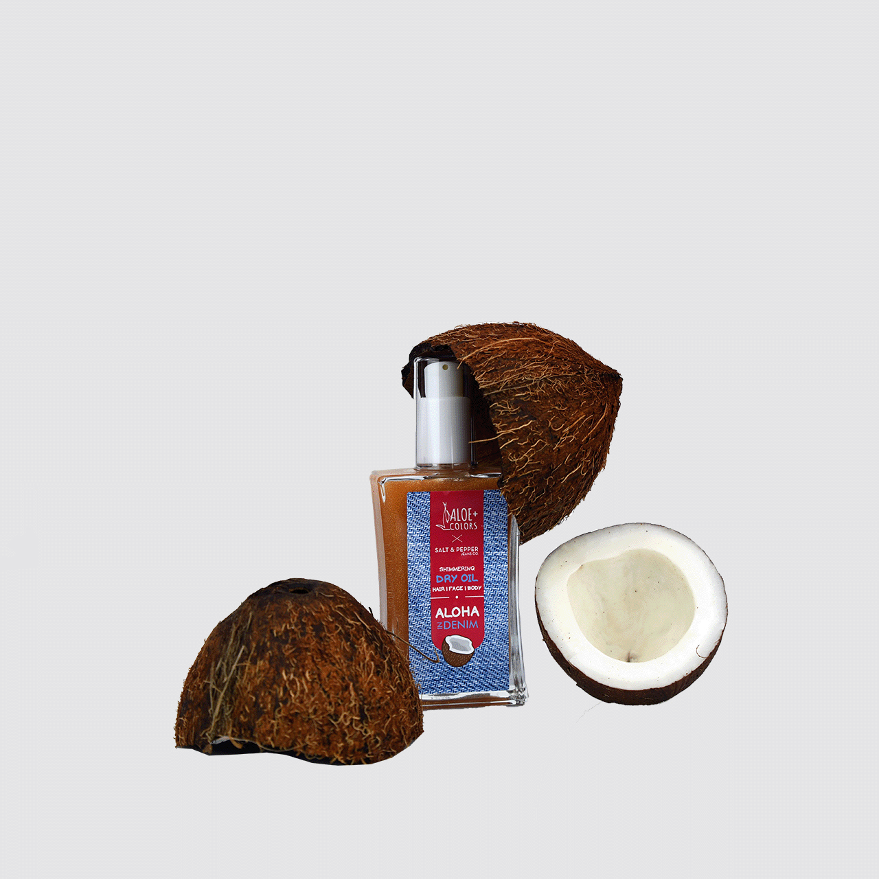 Aloha In Denim Shimmering Dry Oil Aloe Plus Aloha In Denim Shimmering Dry Oil Aloe Plus